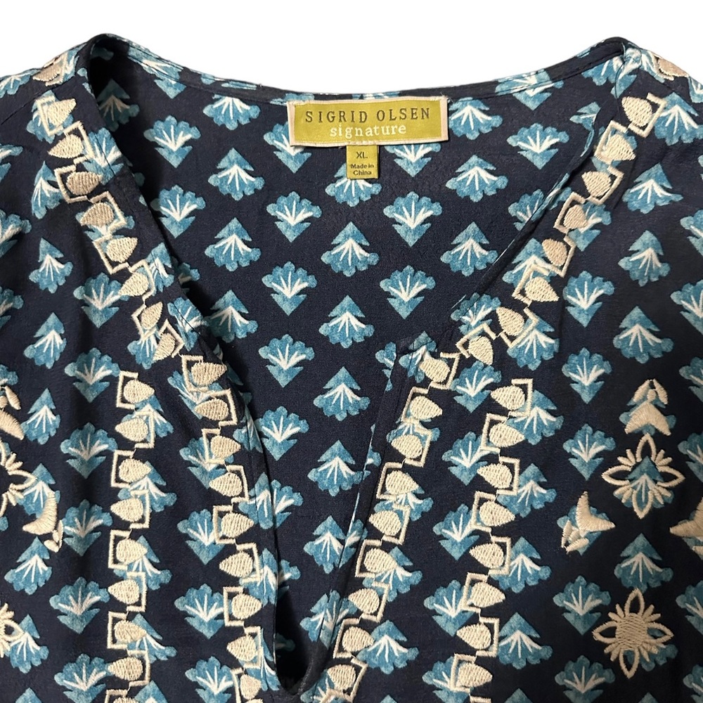 Sigrid Olsen Signature Embroidered Tunic - Gem